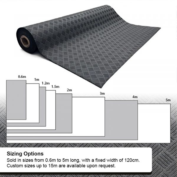 Deckplate 2m x 1.2m Non-Slip Heavy Duty Floor Mat - Oseasons.co.uk